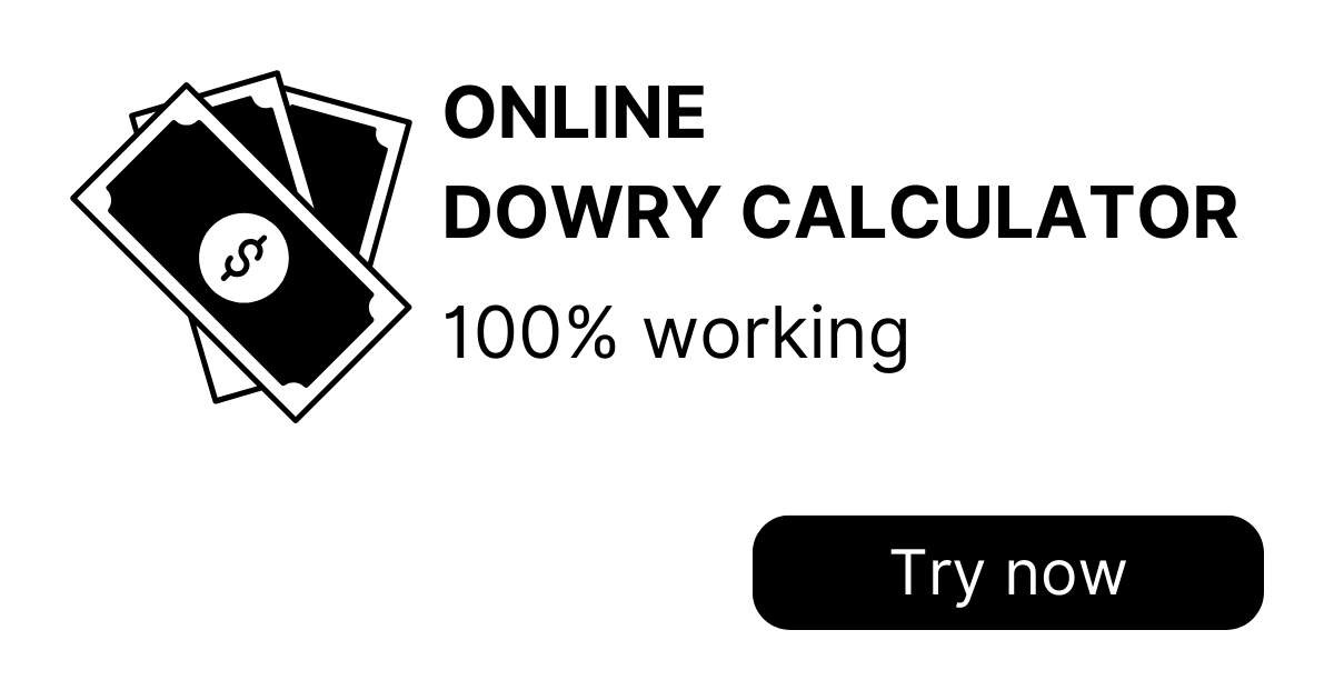 India Dowry Calculator